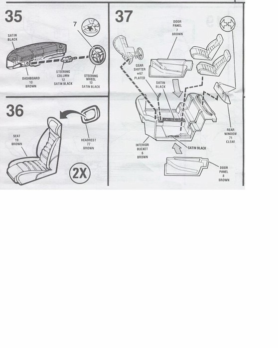Monogram #2435-2910 Ferrari Testarossa 512TR Instruction Sheets album ...