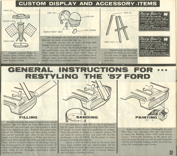Photo: T157 ins9s | AMT 1957 Ford Fairlane 500 #T157 album | DRASTIC ...