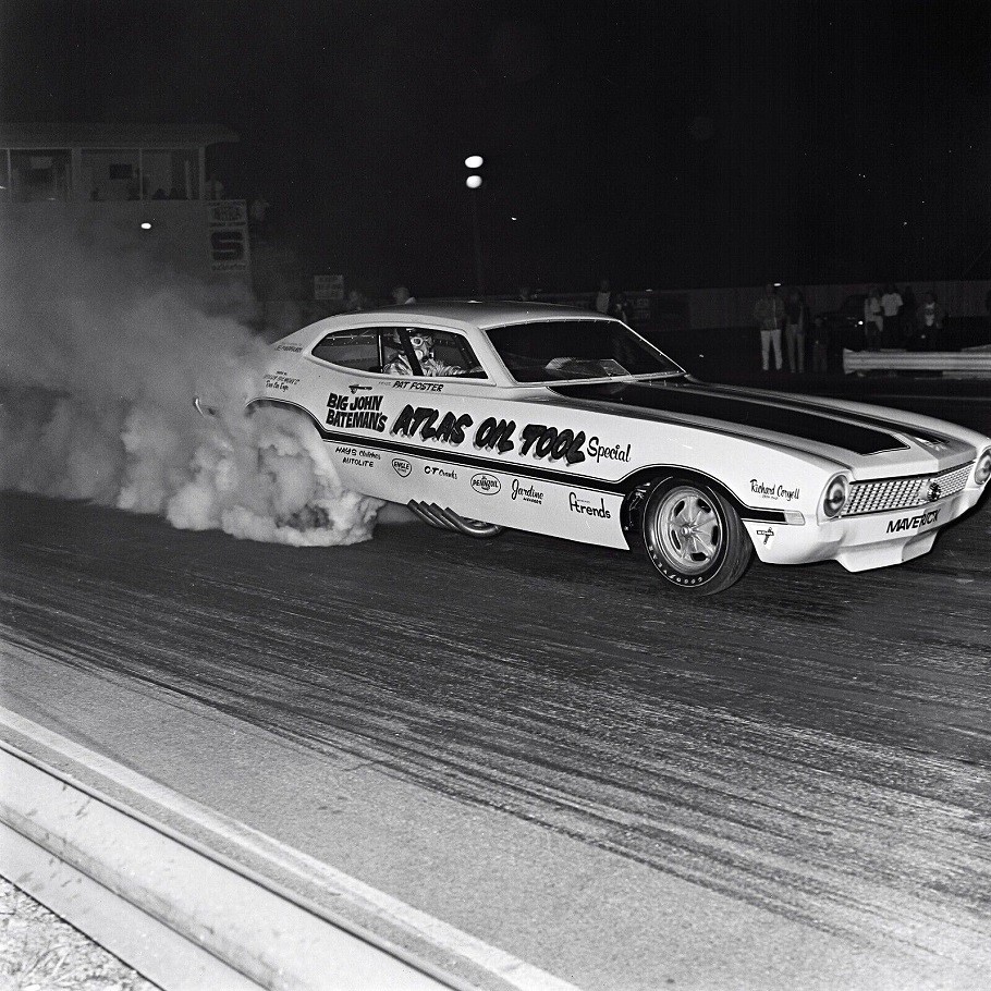 Photo: Pat Foster at the Wheel | VINTAGE FUNNY CARS VI album | LOUD ...