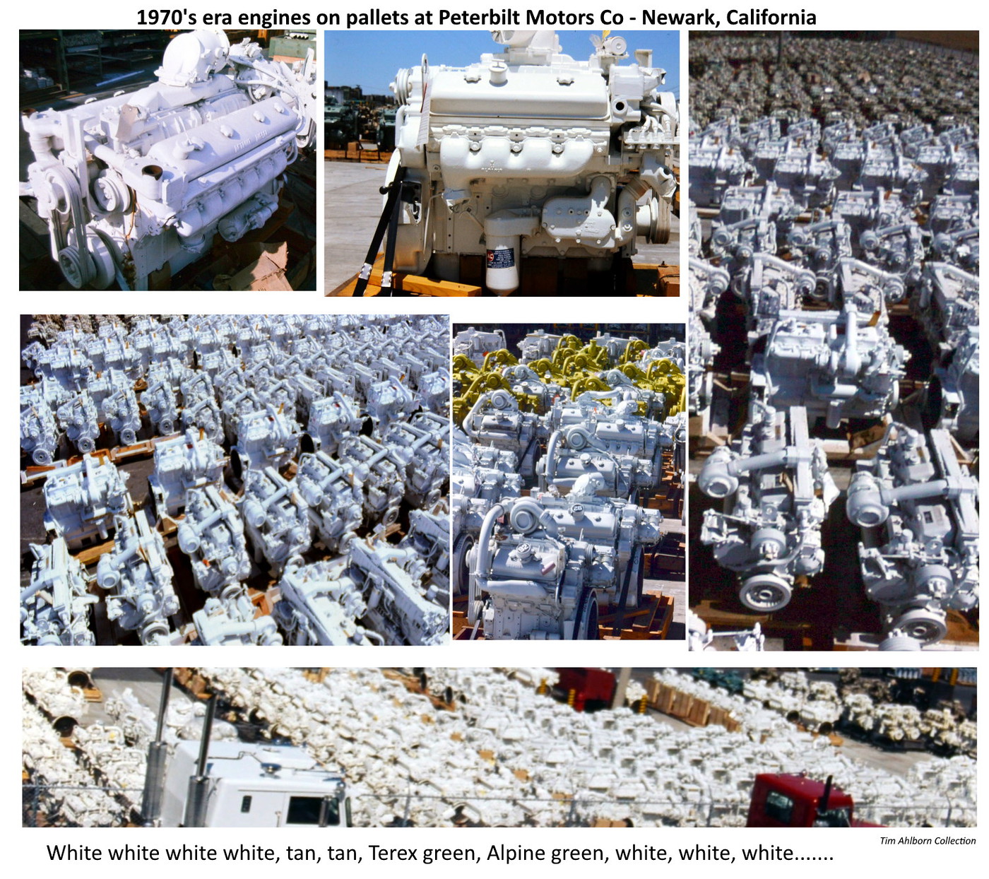 Photo: A sea of white engines at Newark 1970s | Engines of Color album ...
