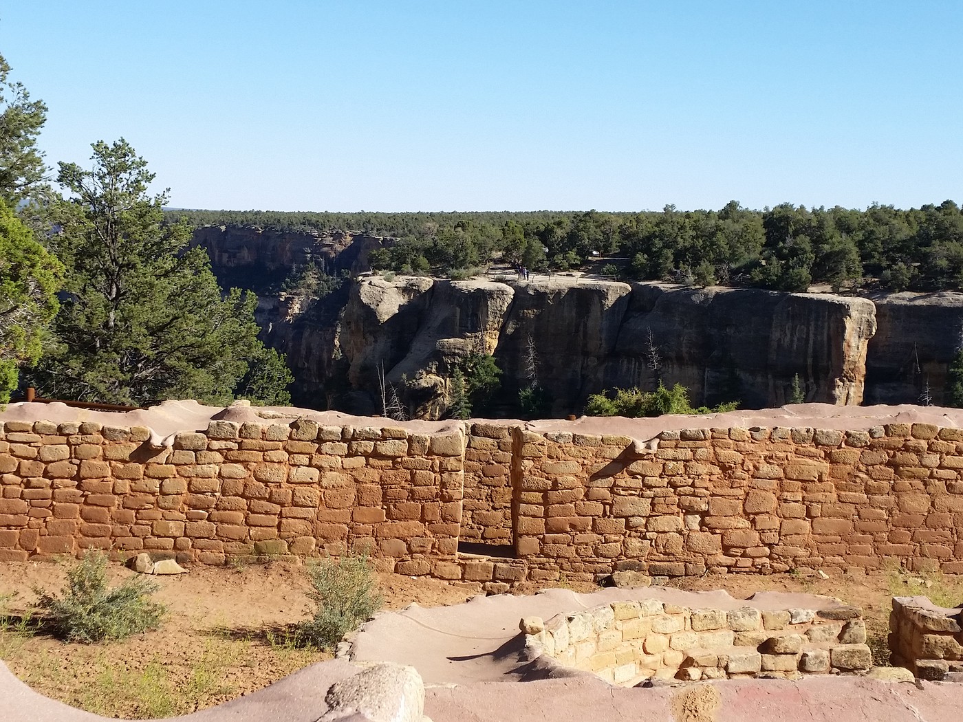 Photo: View Across Cliff Canyon-Toward West Viewing Area on Mesa Top ...