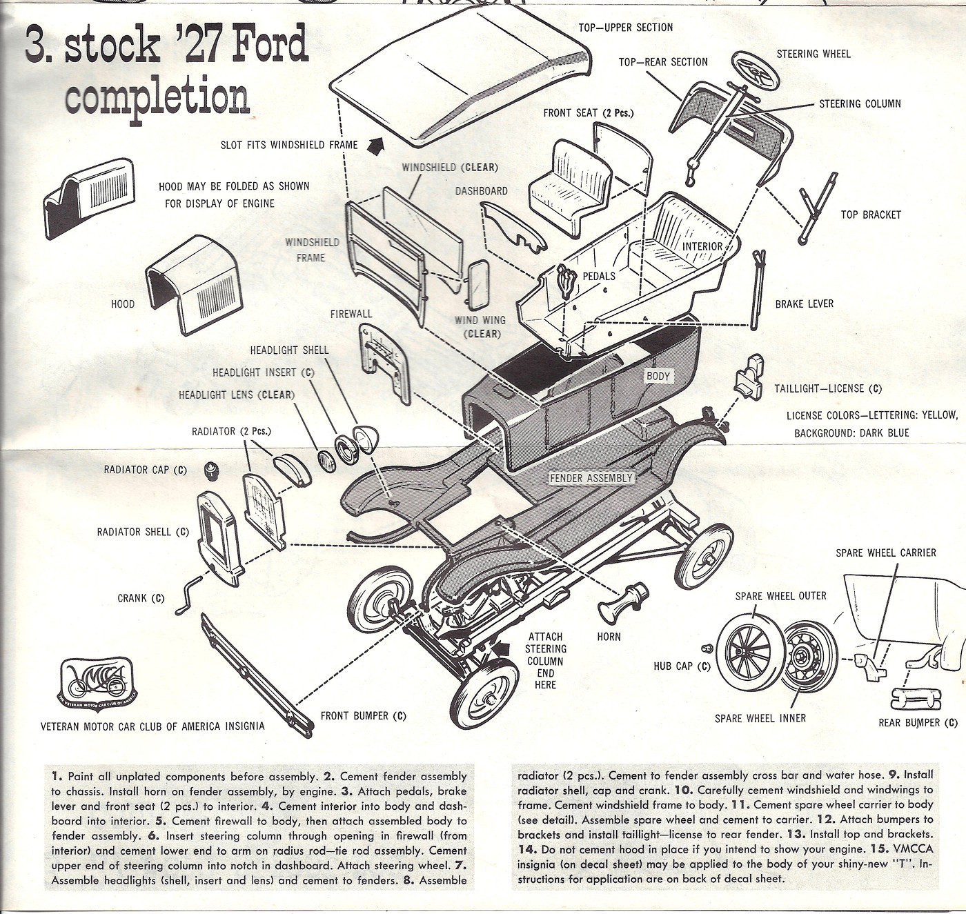 Photo: AMT 27 T - XR6 Pg 07 | AMT 1927 Ford Model T Touring / XR6 album ...