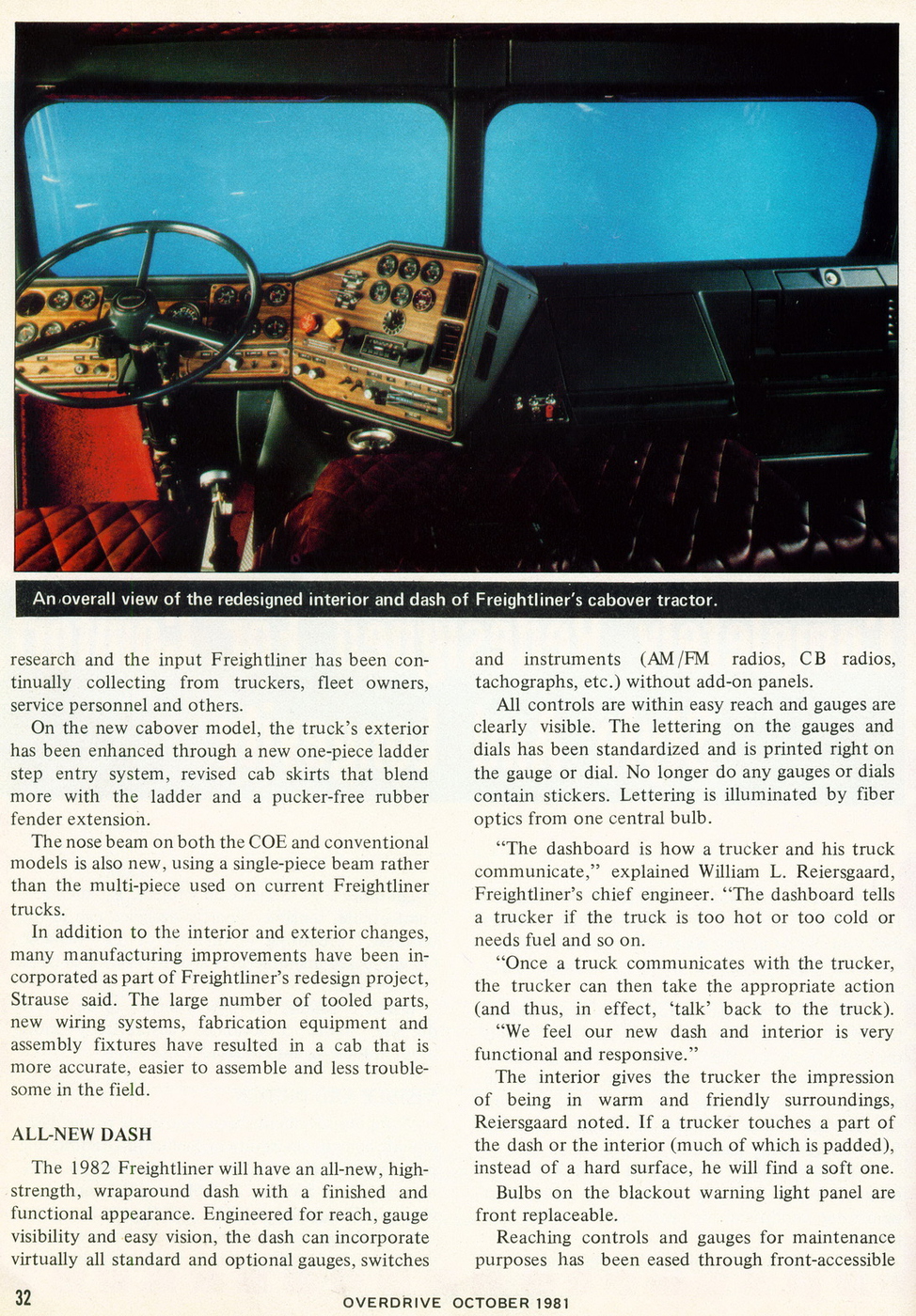 Photo: October 1981 Freightliner's 1982 Models 2 | 10 Overdrive ...