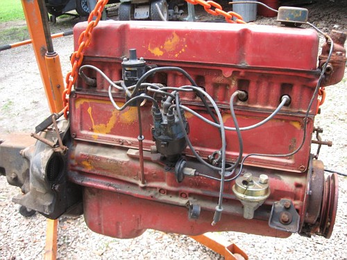 Photo: z detail photo 235 engine out of car | 1955 a-1956-1957 Chevy ...