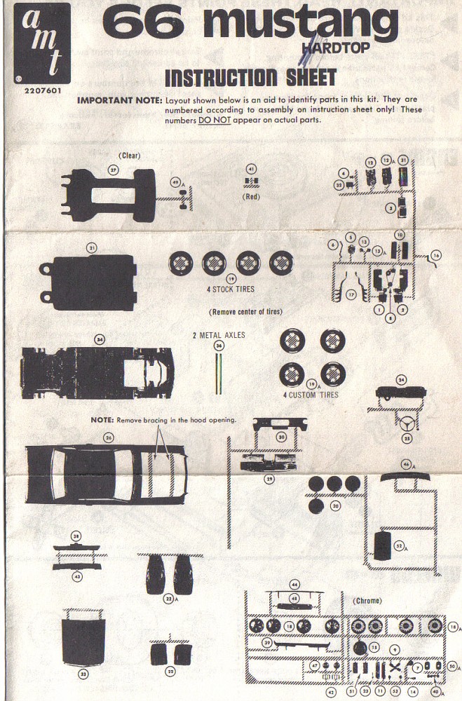 AMT '66 Mustang Hardtop #2207601 or ERTL #6565 album | DRASTIC PLASTICS ...