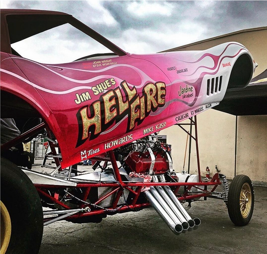 Photo: Hell Fire Vette | VINTAGE FUNNY CARS V album | LOUD-PEDAL ...